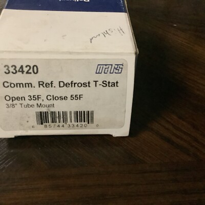 Commercial Ref Defrost T-Stat Open 35F Close 55F 3/8" Tube Mount 33420 ...