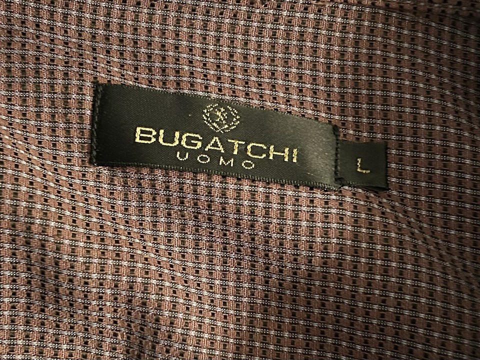 Bugatti Uomo Size Large Button Up Dress Shirt Long Sleeve | eBay