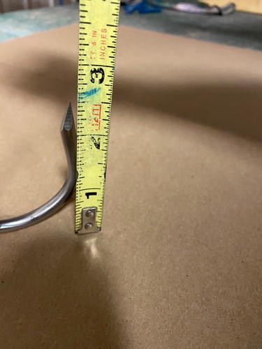 303 Stainless Pier or Bridge Fishing Fish Gaff 5 Inch Dia With Eye For ...