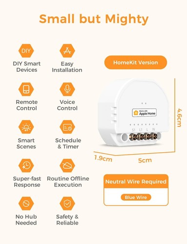 Interrupteur Wi-Fi intelligent Refoss MSS810 Apple HomeKit 2,4 GHz 2 pcs B-WARE | eBay
