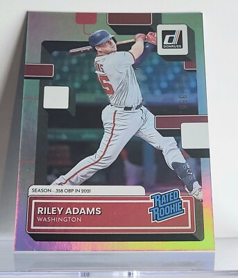 2022 Donruss Baseball Riley Adams Rated Rookie Career OBS /358 | eBay