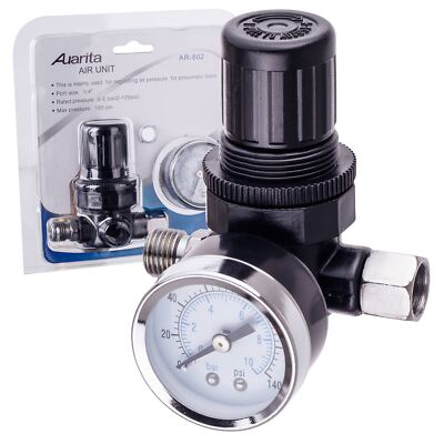 1/4 "Luftkompressor-Druckregler Luftmanometer für Lackierpistolen | eBay.de