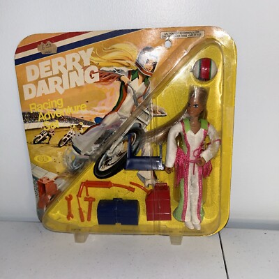 Derry Daring 7" Action Figure Doll Racing Adventure Set Vintage 1975 ...