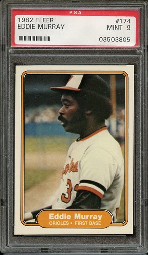 1982 FLEER 174 EDDIE MURRAY PSA MINT 9 BB | eBay