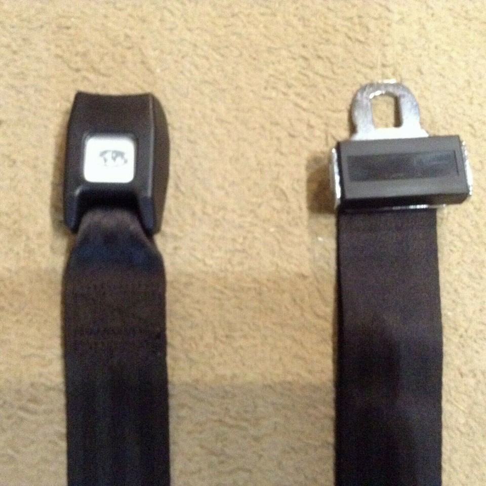 SHIELD BLACK 2-POINT NON-RETRACTABLE SEAT BELT #74-02, 74" LAP BELT BUS ...