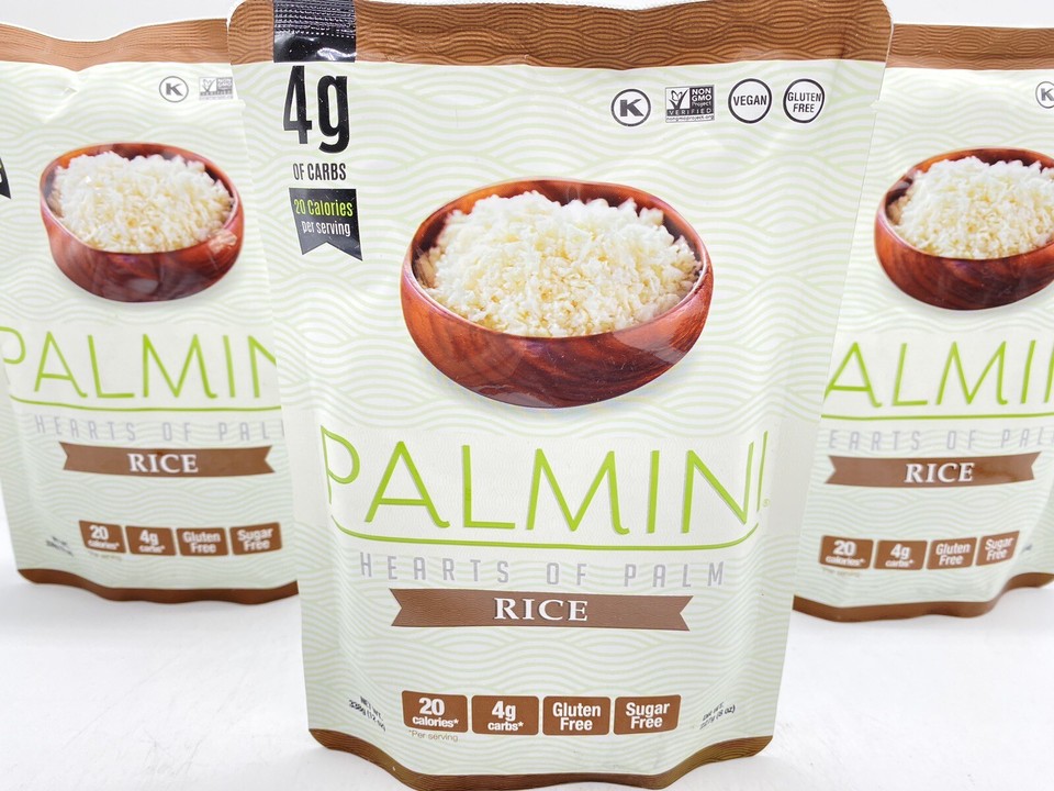 Palmini Low Carb Rice 4G of Carbs Brand New Hearts Of Palm 3 -12oz Pks ...