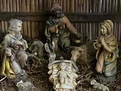 Vintage Made In Italy Fontanini Style Christmas Nativity Manger Scene ...