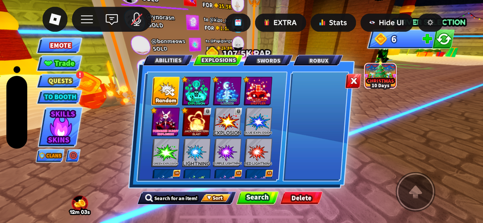 blade ball 100k rap in swords / emotes / explosion | eBay