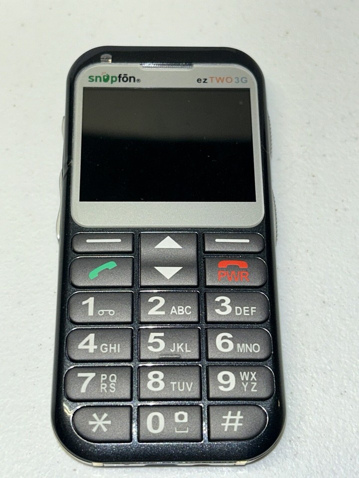 Snapfon Eztwo 3g Cellphone For Seniors Easy To See Easy To Use Sos ...