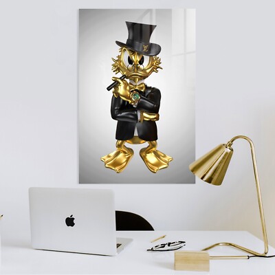 EXKLUSIV WANDBILD, SCROOGE MCDUCK BAD GUY - KUNST ACRYLGLAS, LEINWAND ...