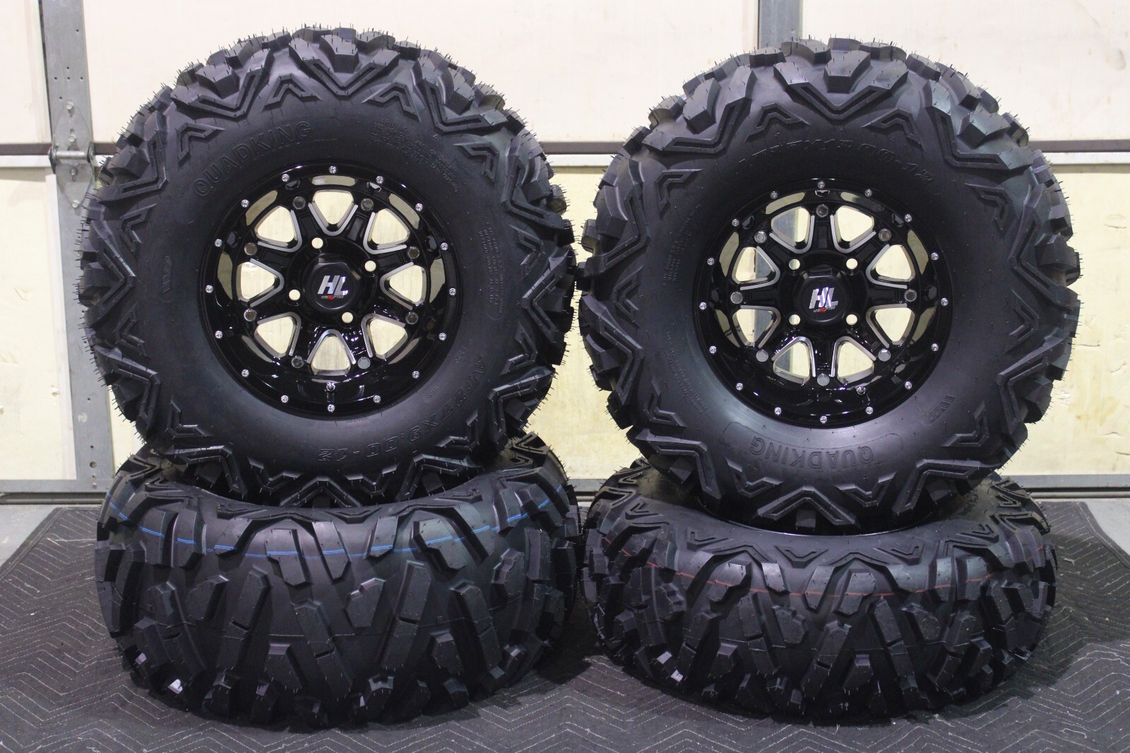 HONDA RUBICON 500 IRS 27" QUADKING ATV TIRE & HL4 WHEEL KIT IRS1CA ...
