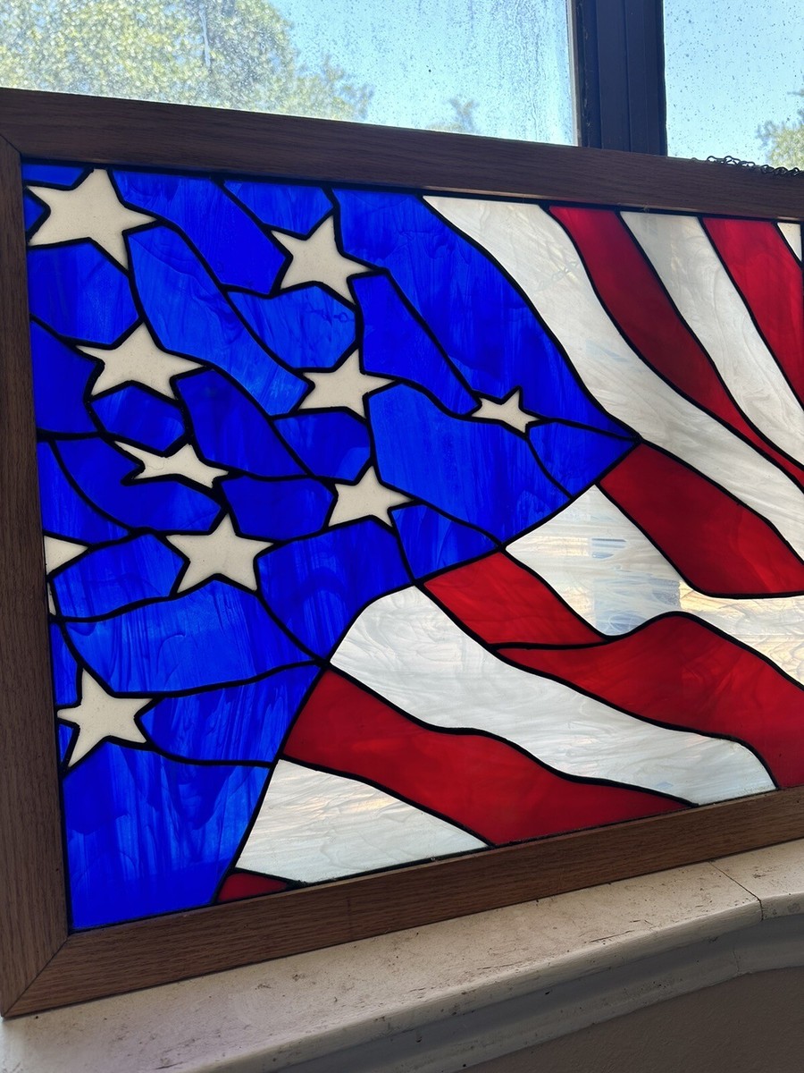 American Flag Stained Glass Patterns GLASS PATRIOTIC