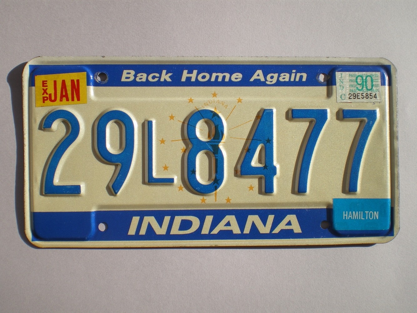 AUTHENTIC 1990 INDIANA LICENSE PLATE | eBay
