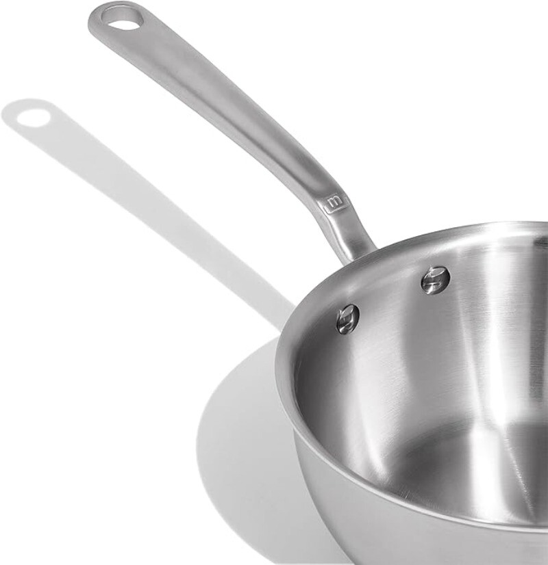 Made In Cookware - 2 Quart Stainless Steel Saucier Pan-5Ply Stainless ...