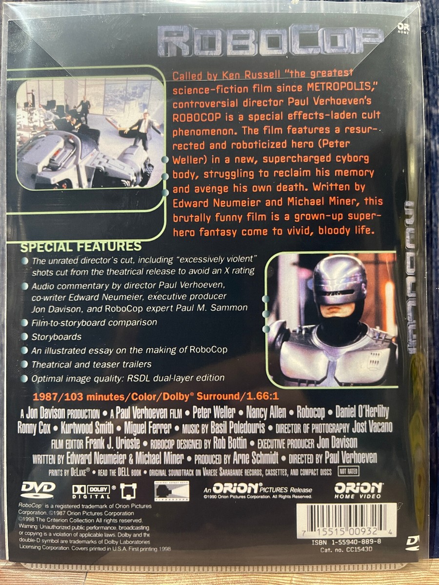 Robocop 1 Dvd Cover CoverCity DVD Covers & Labels Robocop