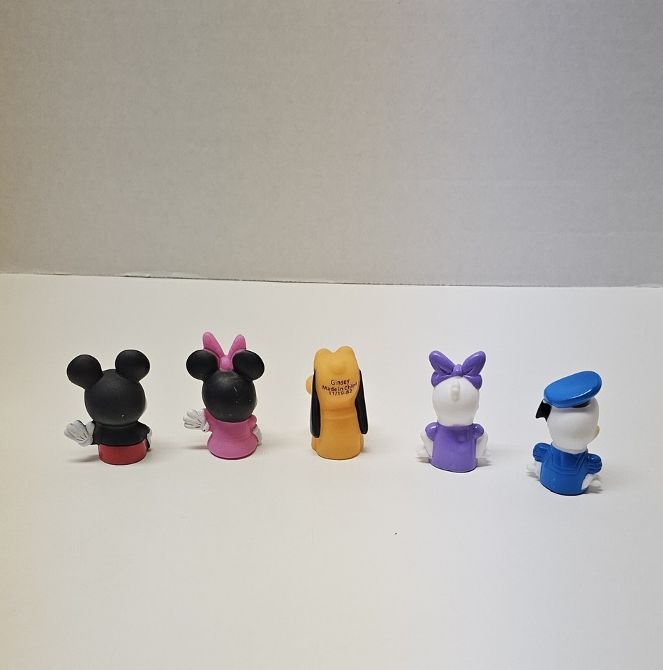 Disney Finger Puppet Lot 5 Mickey & Minni Mouse Donald & Daisy Duck and ...
