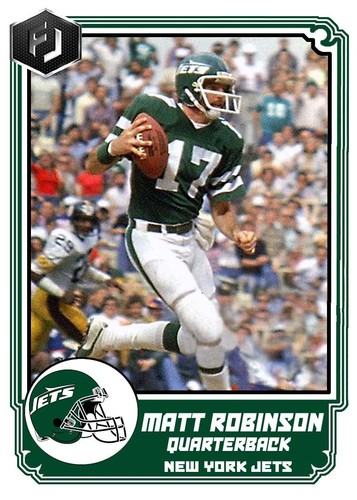 ACEO MATT ROBINSON NEW YORK JETS CUSTOM HAND MADE ART CARD | eBay