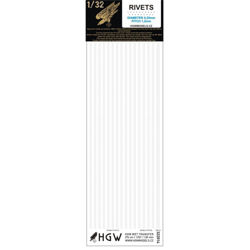 HGW 322014 1/32 Double and Triple Lines spacing 1.20 mm 274 cm | eBay