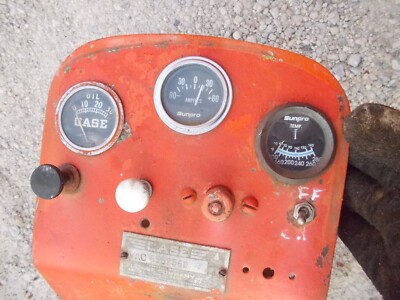 Case VAC tractor ORIGINAL dash panel tag gauges & battery tray ...
