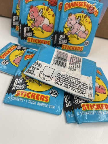 1987 1 PACK Topps Garbage Pail Kids Original 8th Series 8 Card Wax Pack ...