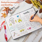 20 Colors Medium Point Colored Pens Retractable Gel Ink Pens with ...