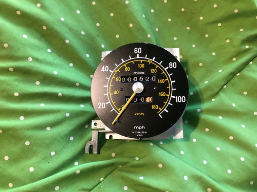 Mercedes W123 speedometer 110MPH 300D 300CD 300TD 1977-early 1979 US | eBay