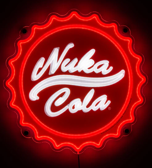 Fallout Enjoy Nuka Cola LED Wall Art Bottle Cap Light Up Official Sold ...