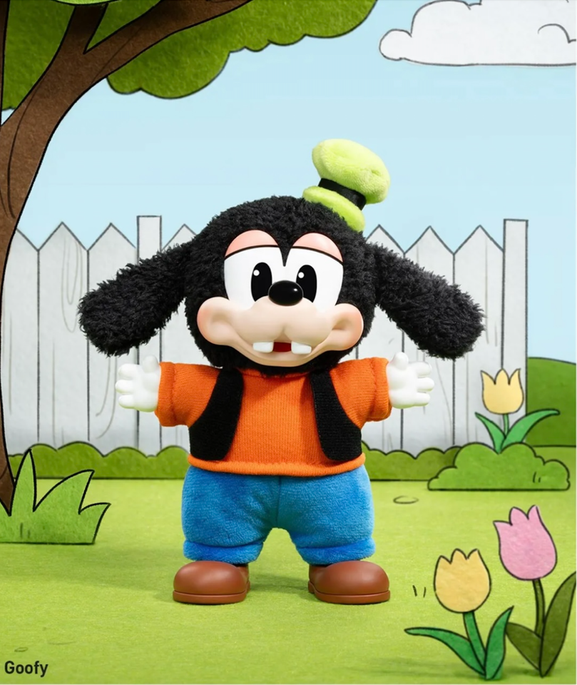 POP MART Disney Mickey Family Cute Together GOOFY Plush Keychain ...