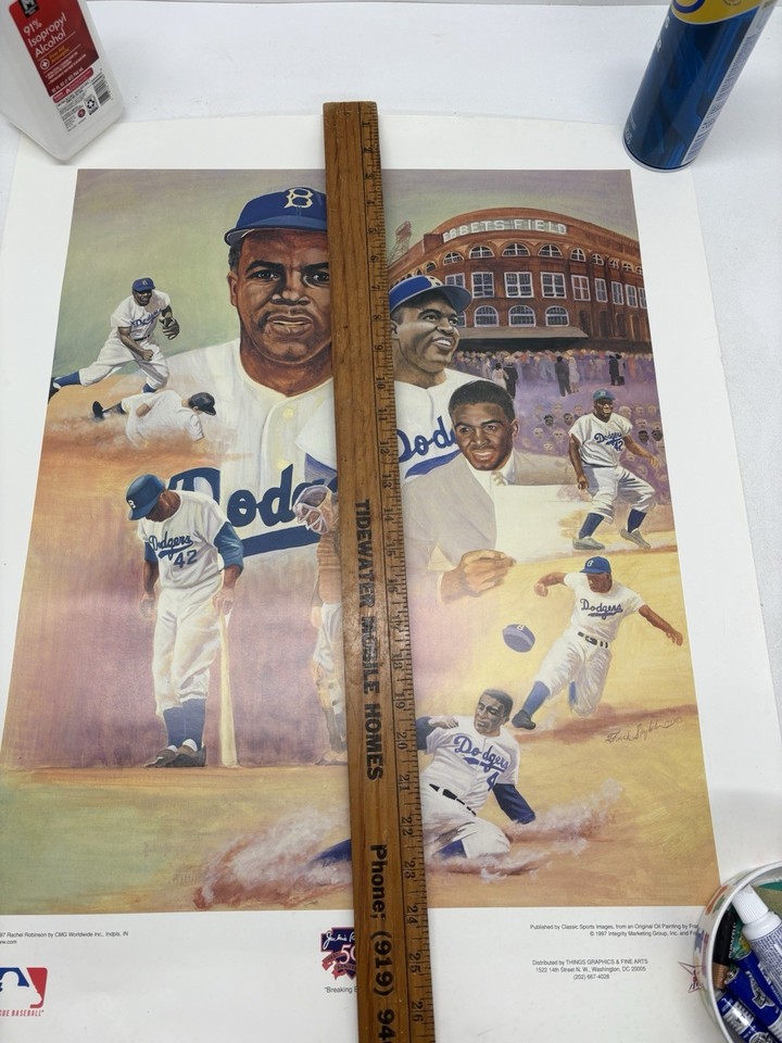 Wishum Gregory Jackie Robinson Brooklyn Dodgers Baseball Poster | eBay
