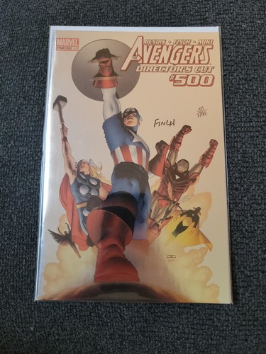 The Avengers #500 Director's Cut - Signed By David Finch With COA 55/ ...