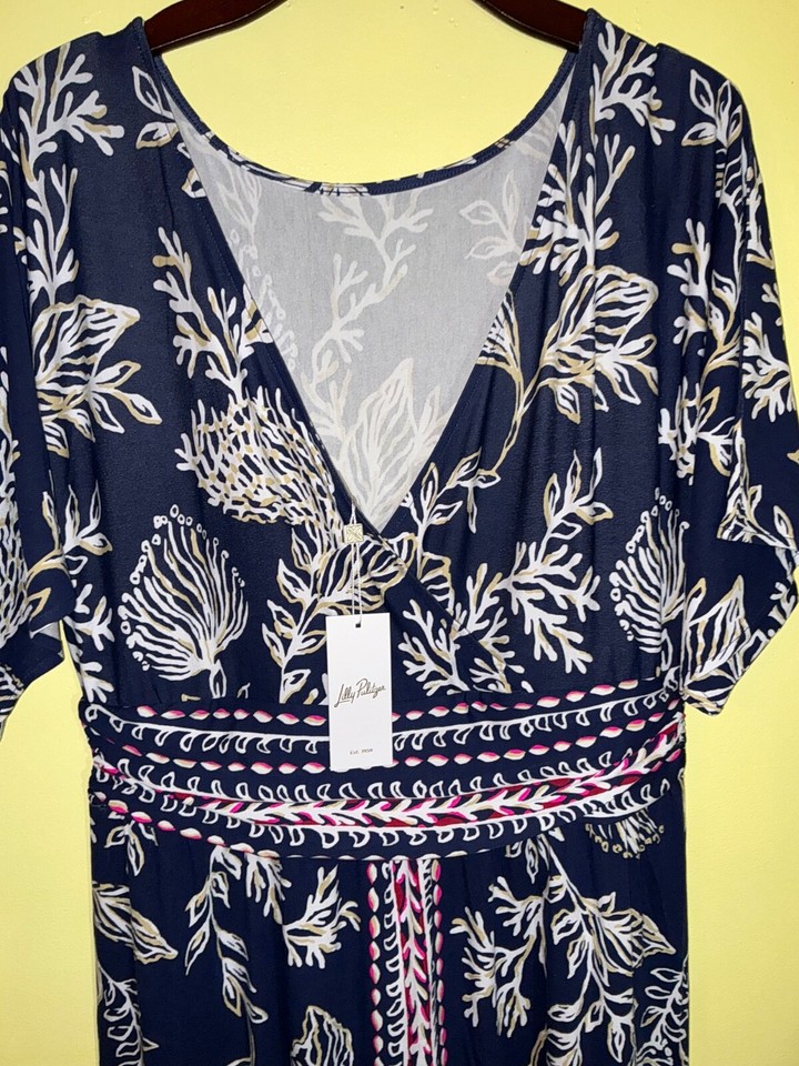 Lilly Pulitzer NWT Parigi Dress Coastal Locale $208 Size XL,XXL | eBay