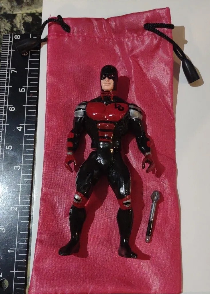 Marvel Secret Wars ARMORED DAREDEVIL Custom 4.5" Figure w Weapon Mattel ...