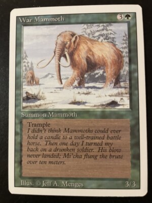 Magic The Gathering MTG Revised Edition "War Mammoth" | eBay