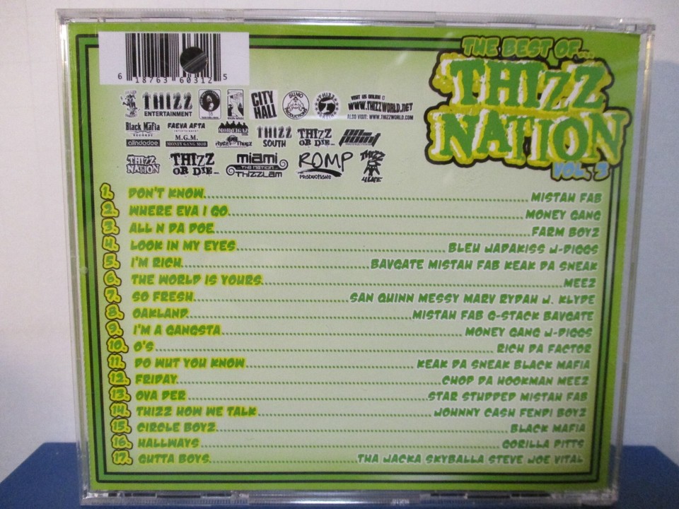 THIZZ NATION - Best Of Thizz Nation Vol. 3 - CD - MINT condition - E23 ...