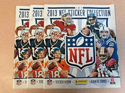 Lot of 3 New 2013 Panini NFL Football Sticker Collection Album | eBay