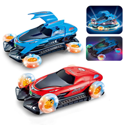 Electric Gimbal 360° Rotating Flying Car Light Music Racing cool ...