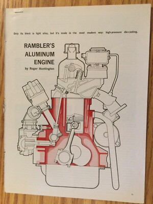 ENG271 Article Engine Rambler's Aluminum Engine Dec 1960 3 page | eBay