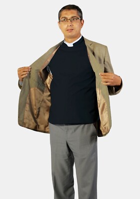 Clergy Rabat, Waistcoat, complete with collar, Priest, Vicar, Catholic ...