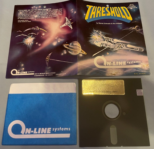 THRESHOLD - Atari 400/800 Computer On-Line Systems Video Game Disk ...