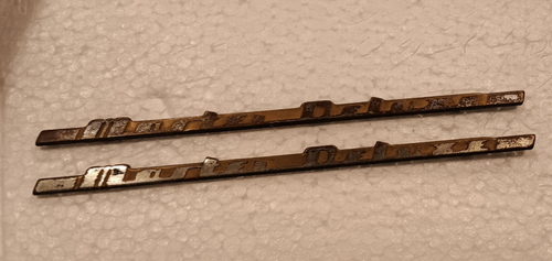 39 1939 Chevy Master Deluxe chrome script hood emblems trim moldings ...