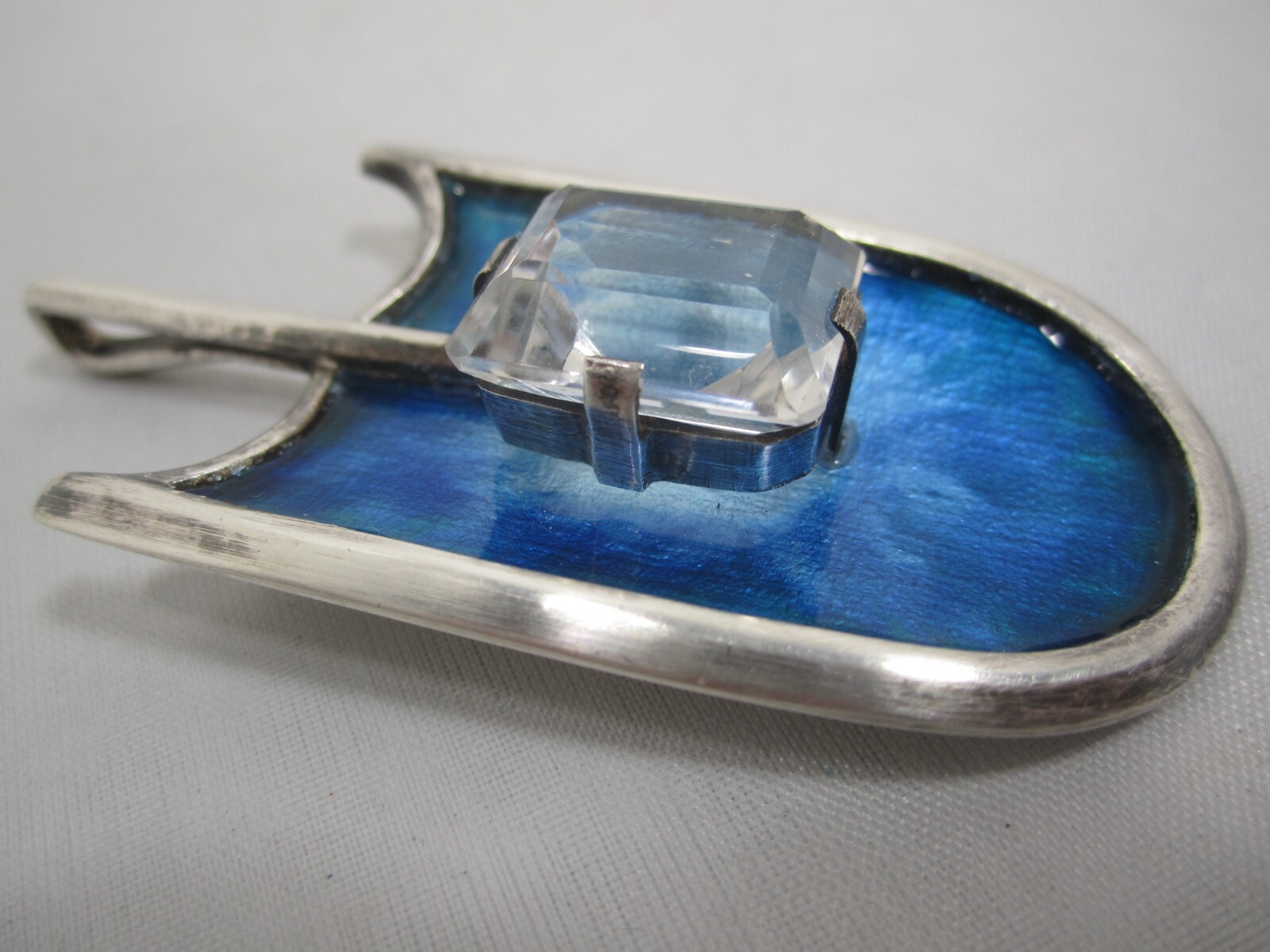 VINTAGE DAVID ANDERSEN STERLING SILVER CRYSTAL & BLUE… - Gem