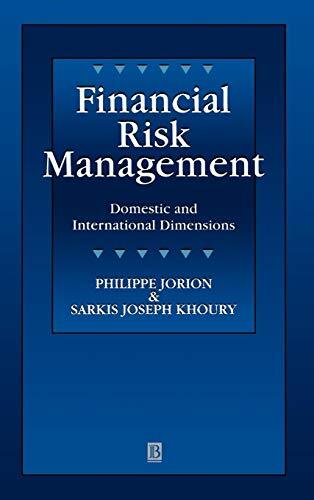 Financial Risk Management: Domestic..., Philippe Jorion 9781557865915 ...