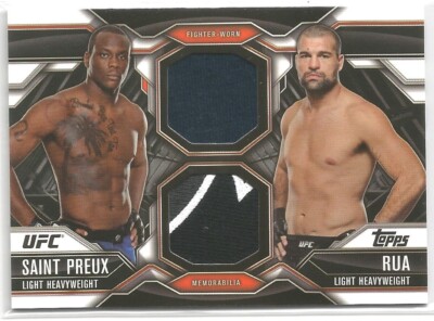2015 Topps UFC Chronicles MMA O Saint Preux / M Shogun Rua Dual Relic # ...