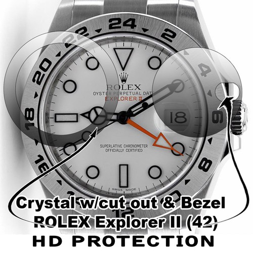 For-Rolex Explorer II Crystal Protector HD anti-scratch, wDate Window ...