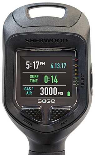 Sherwood Scuba Sage OLED Color Screen Air Integrated Dive Computer with ...