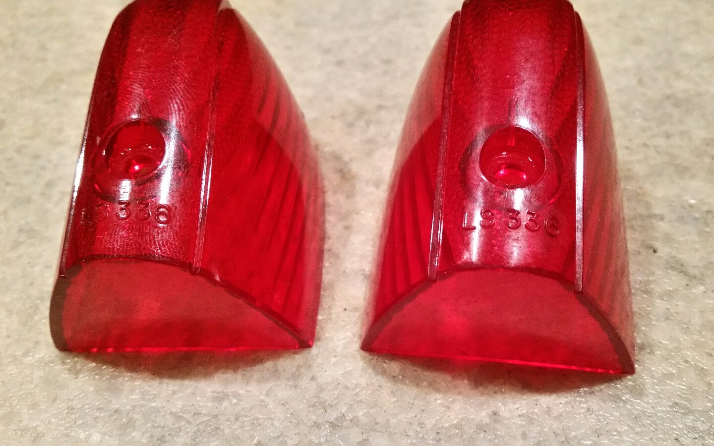 (2) KD LS336 Red Cab Lenses Classic Truck Pickup Light Lenses LS 336 ...