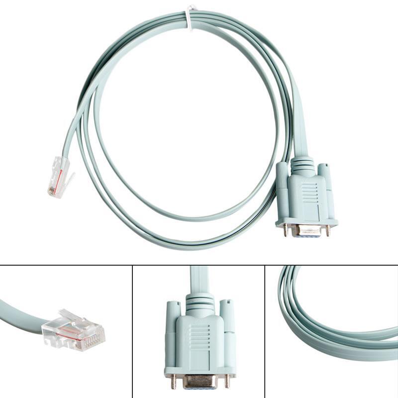 Console Cable RJ45 Cat5 Ethernet to Rs232 DB9 COM Port Serial Female ...