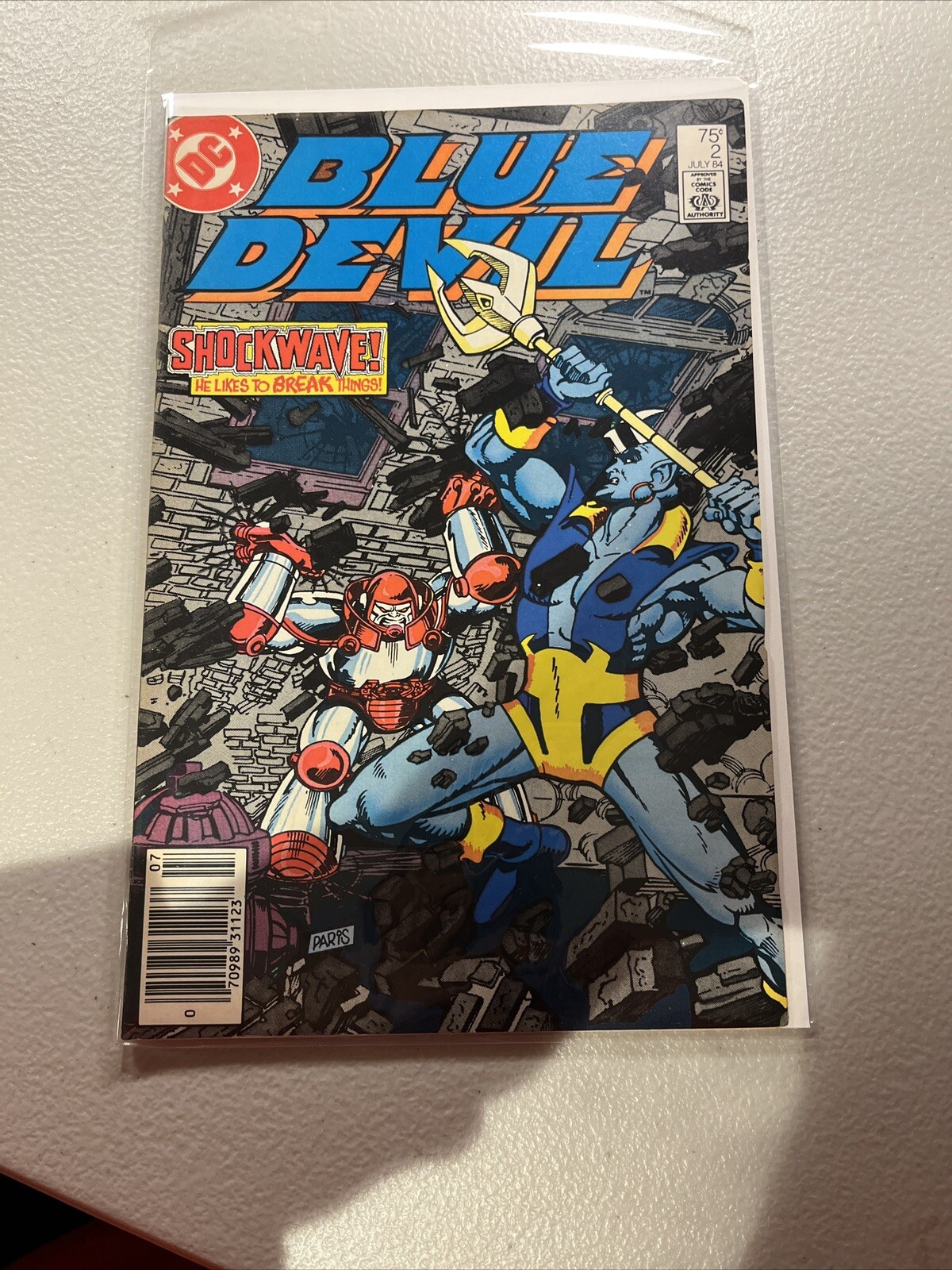 BLUE DEVIL #2 (DC, 1984) 1st Shockwave ~ Newsstand Variant | eBay
