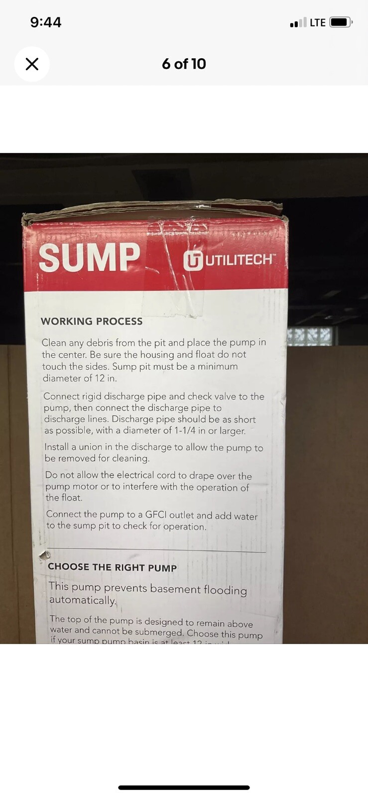 Utilitech Thermoplastic Pedestal Sump Pump - 1/3 HP 58 GPM 115 Volts ...