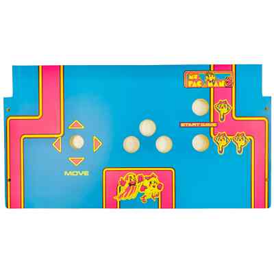 Skinned Ms Pacman Replacement Control Deck for Arcade1Up | eBay